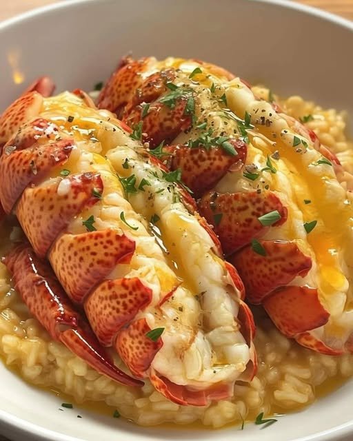 🦞 Lemon Butter Lobster Risotto – Healthy Recipes