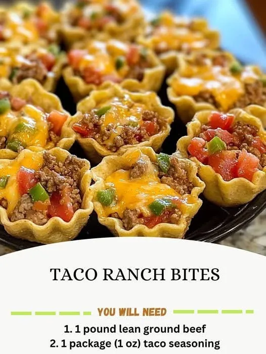 🌮 Cheesy Taco Ranch Bites (WW-Friendly Snack!) – Healthy Recipes