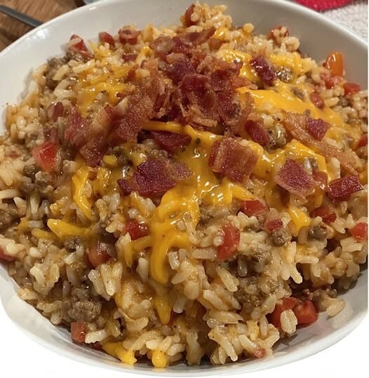 Bacon Cheeseburger Rice – Healthy Recipes